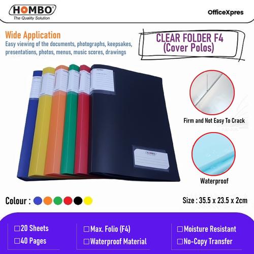 Jual Map plastik / Dokumen Keeper / Clear Holder F4 Folio 20 Lembar ...