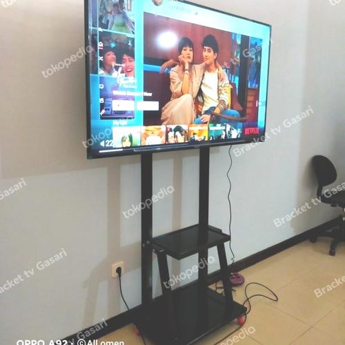 Jual Braket tv standing / braket tv stand 70 65 60 55 50 49 43 32 inch ...
