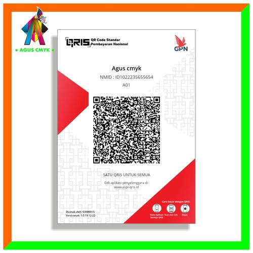 Jual PRINT / CETAK ULANG STIKER Qris - A6(10,5x14,8cm) - Kab. Bogor ...