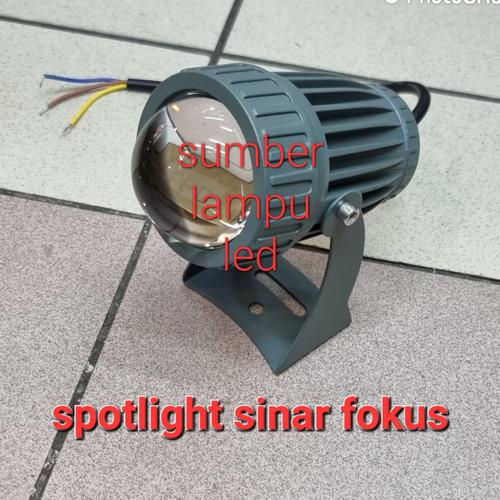 Jual spotlight dinding gedung fokus 10w 10watt / sorot taman pohon 10 ...