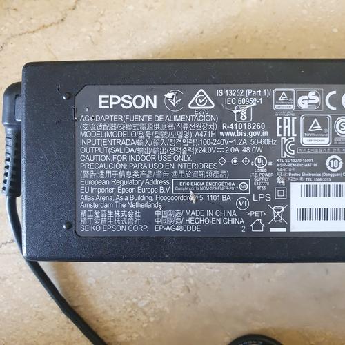 Jual Adaptor Scanner EPSON DS-410 Model A461H - A462E ORIGINAL - 24v 2A ...