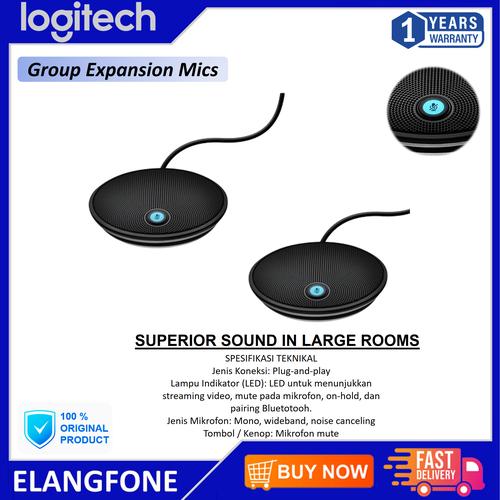 Promo Logitech GROUP Expansion Mics for Large Meetings - Jakarta Utara ...