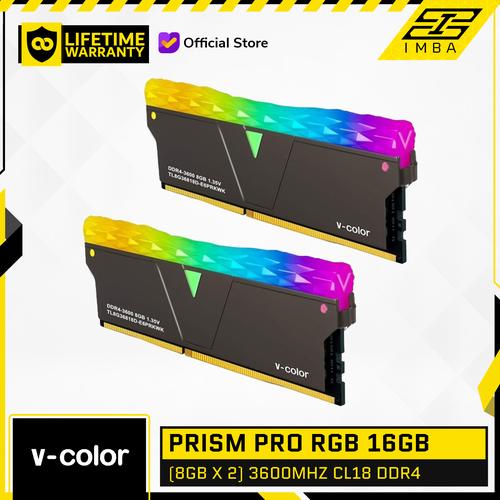 Promo V-Color Prism Pro RGB 16GB (8x2) 3600 MHz CL 18 DDR4 [RAM ...