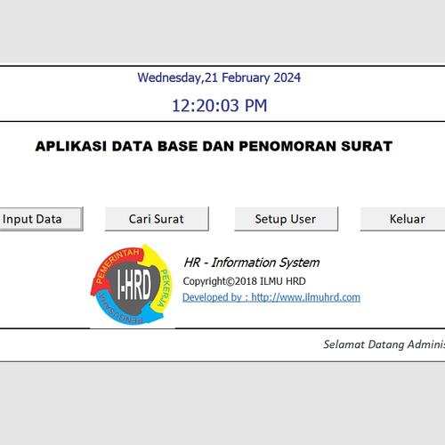 Jual Program Penomoran Surat berbasis MS Access 64 bit - Kota Bogor - IlmuHRD | Tokopedia