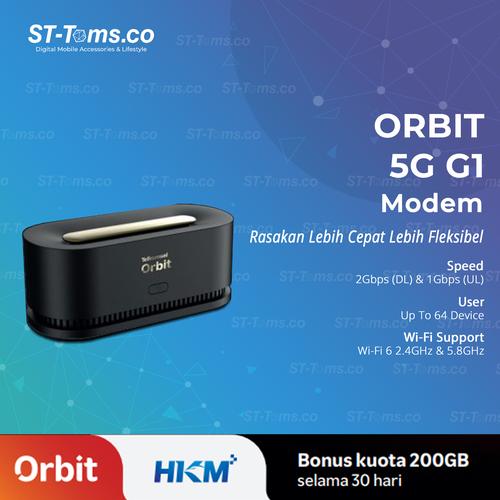 Jual HKM 881 Orbit 5G G1 Telkomsel Modem WiFi 5G & 4G LTE Free Kuota ...