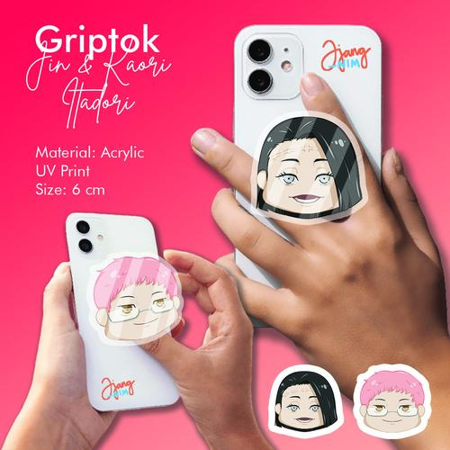 Jual Griptok Popsocket Couple Jujutsu Kaisen Kaori Jin Itadori Kenjaku - Jin Itadori - Kota ...