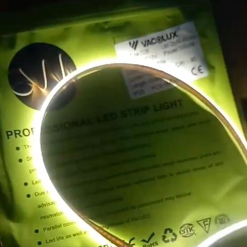 Jual Vacolux LED Strip Light COB Dotless DC 12V 5meter 320leds /meter ...