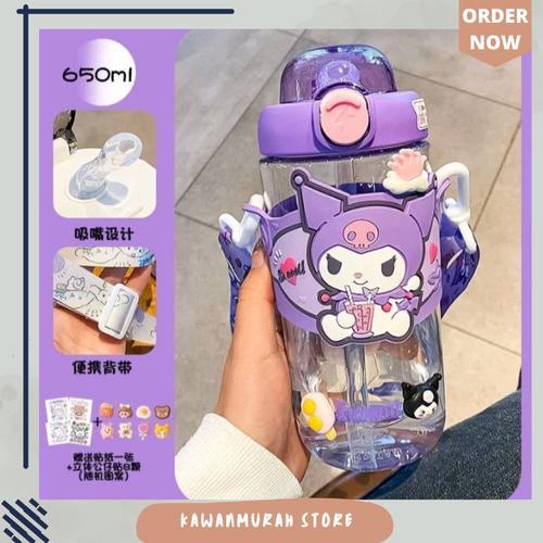 Jual Botol Minum Anak Kuromi Melody Lucu Bahan Tritan BPA Free 650 ml ...