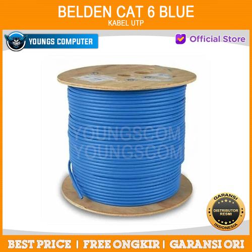 Promo KABEL LAN UTP BELDEN CAT 6 BLUE | Cable UTP Belden Cat6 Biru ...