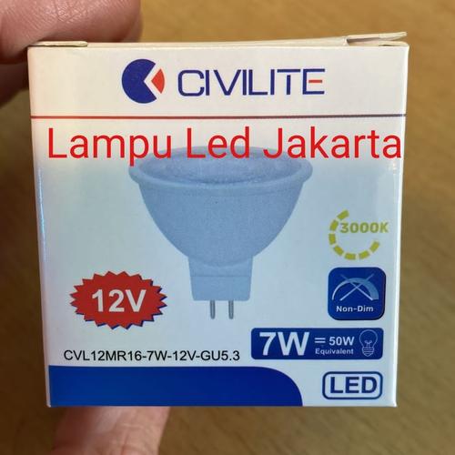 Jual mr16 7watt 7w 12v DC. lampu bohlam mr16 12v 7w civilite LED ...