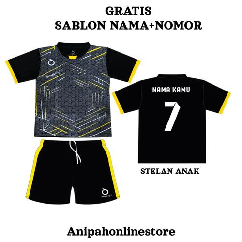 Promo jersey futsal anak/ baju bola anak anak custom nama nomor ...