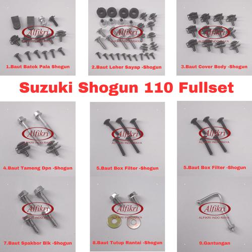 Jual Baut Suzuki Shogun 110 Fullset / Baud Shogun 110 Kebo Fullbody ...