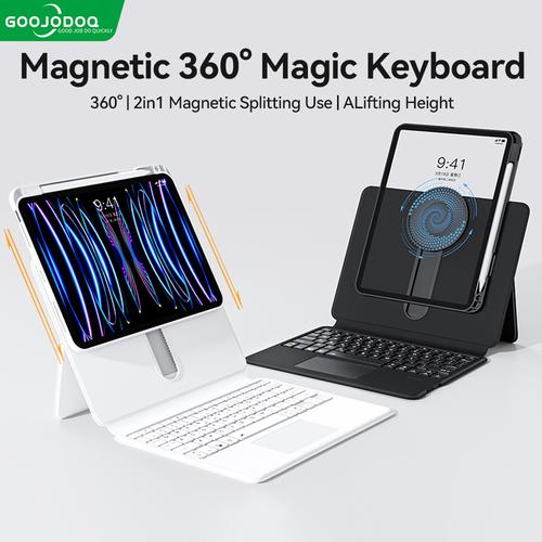 Promo GOOJODOQ Gen 2 Detachable Magic Keyboard Magnetic Rotation for ...
