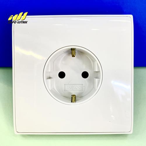 Jual Boss Stop kontak B50426/16S switch schuko socket outlet 16A ...