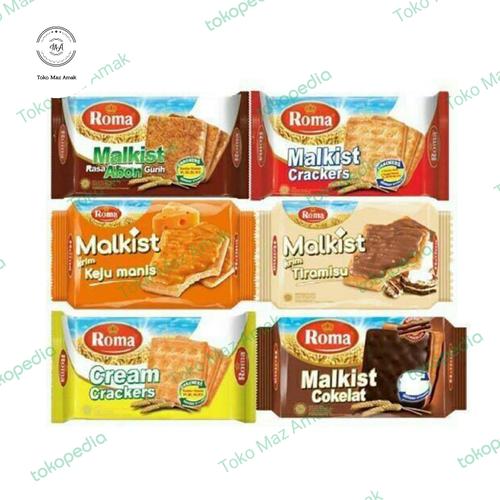 Jual Roma malkist crackers pack all varian rasa - Coklat - Kab ...