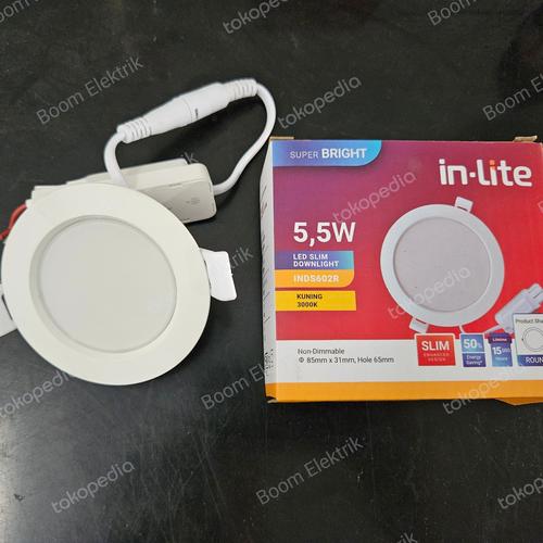 Jual Downlight Panel Tanam IB 5,5Watt Ptih/Kuning 3000k In-Lite Inlite ...