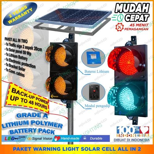 Jual Lampu LED Warning Light 2 aspek 20 cm Solar cell - Jakarta Barat ...