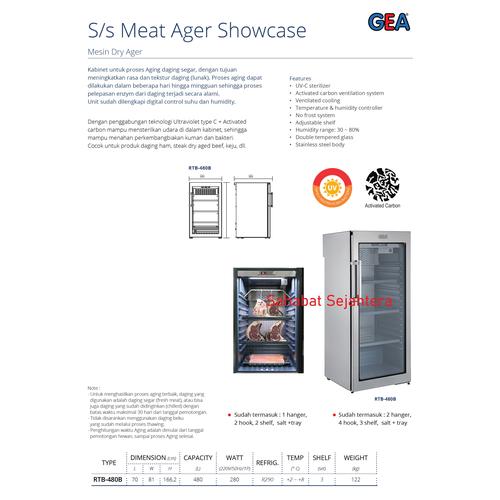 Jual S/S Meat Ager Showcase GEA RTB-480B Kulkas Penyimpanan Daging - Jakarta Timur ...