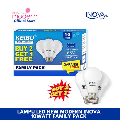 Jual Lampu LED Inova 10 Watt Family Pack New Modern - Kab. Bantul - New Modern Official | Tokopedia