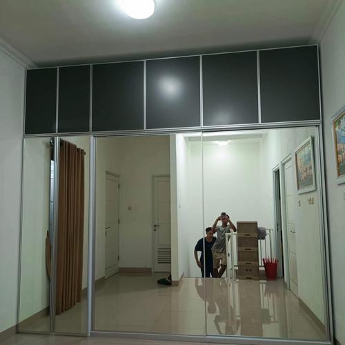 Promo Lemari Pakaian Aluminium Full ACP dan Kaca Cermin 60cm Lebar ...