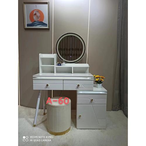 Jual Meja Rias Minimalis White Lampu Led Touch Screen Dressing table ...