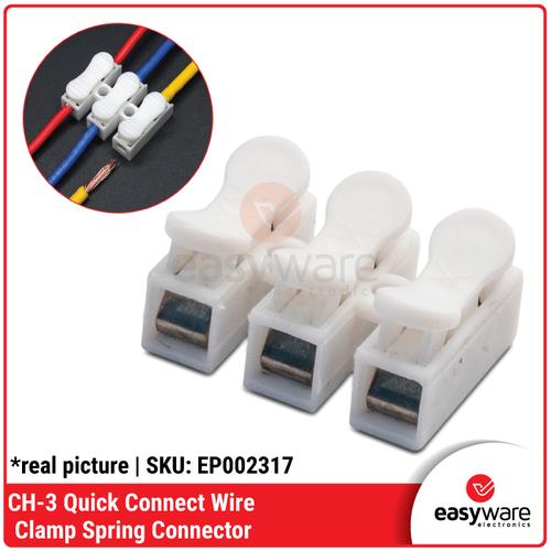 Jual CH-3 CH3 Quick Connect Wire Connector Spiring Terminal Clamp 3 ...