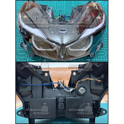 Jual Custom Headlamp Lampu Vario 125 150 OLD NEW LED PROJIE BILED WST ...