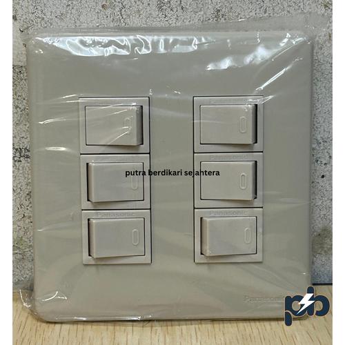 Jual Grid Switch 6 Mata Panasonic / Grid Switch Panasonic + Inbow Dus ...