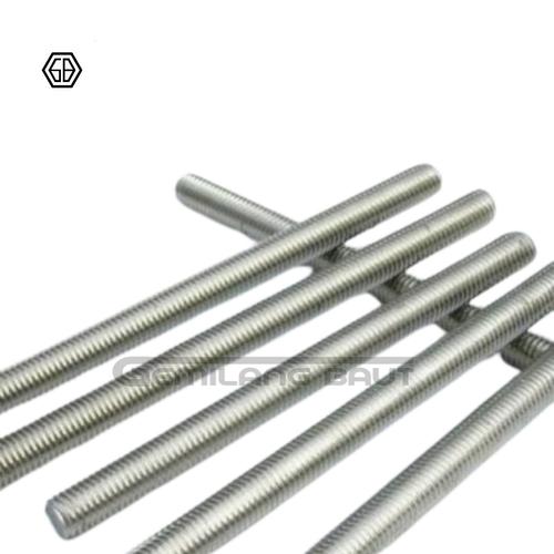 Jual As Drat/Long Drat stainless 304 M20 x 1 Meter + Mur SS 304+ Ring ...