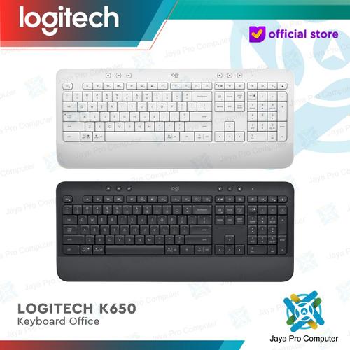 Promo Logitech K650 Wireless Bluetooth Keyboard Signature - Putih Cicil ...