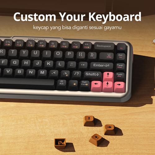 Promo MICROPACK KEYBOARD WIRELESS - LIFESTYLE - 3 MODES MECHANICAL ...