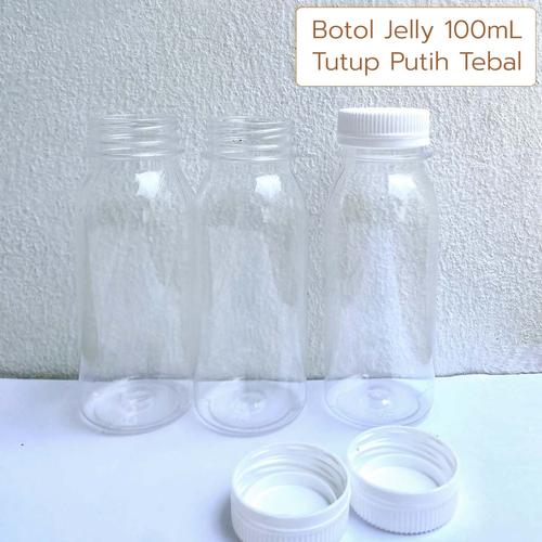 Jual Botol plastik 100mL - 110mL tutup putih TEBAL - Botol Jelly - Kota ...