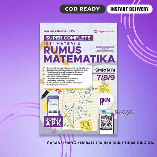 Jual BUKU PELAJARAN SMP SUPER COMPLETE RUMUS MATEMATIKA SMP/MTS KELAS 7 ...