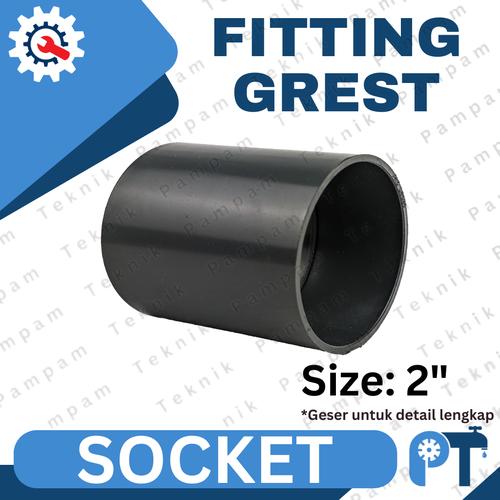 Jual SAMBUNGAN SOK / SOCK GREST 2" inch AW - FITTING PIPA PVC SOCKET 2 ...