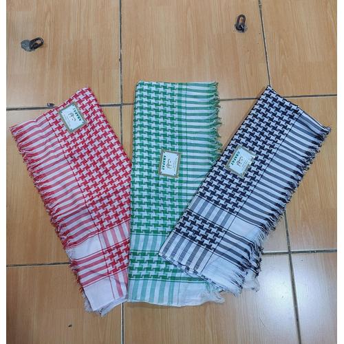 Jual Sorban Arafat Sorban Palestina segi Empat Warna Putih Hitam Merah ...