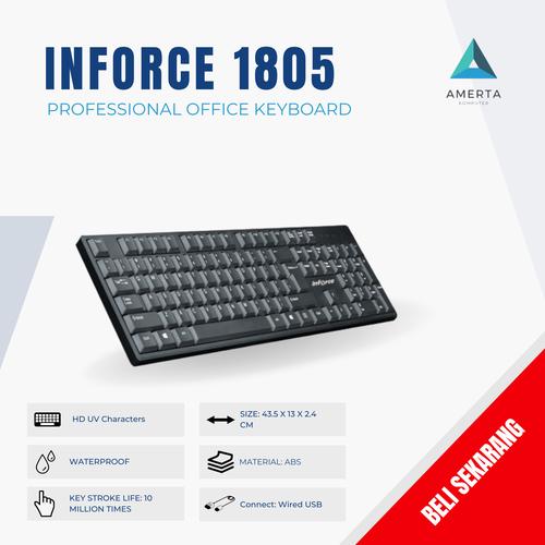 Jual Keyboard Wireless Inforce 1805 Standart Wired USB - Kab. Rembang ...