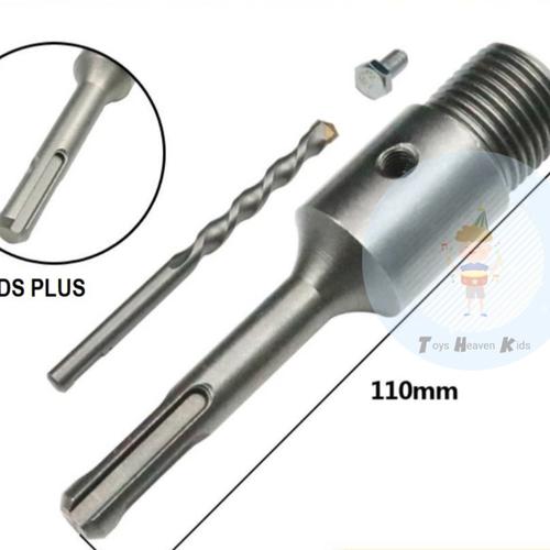 Jual Adaptor Hole Saw Lubang Tembok Beton/Konektor Hole Saw 110mm - 400mm - 110mm Sds Plus ...