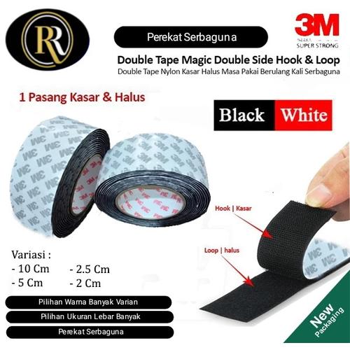 Jual Velcro Tape Double Tape Perekat Serbaguna 2 Sisi Kasar Halus ...