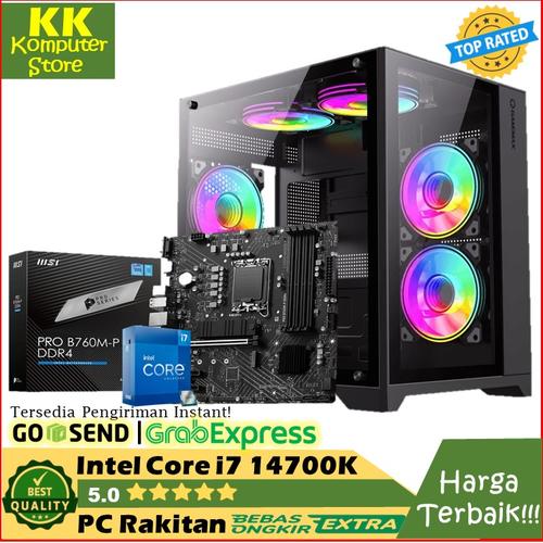 Jual Pc Rakitan Intel Core i7 14700K - M2 512GB G4- Ram 16GB GEN4 Pc Design - Kota Bandung - kk ...
