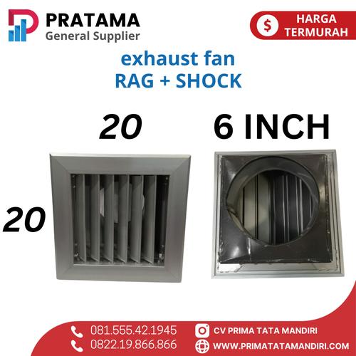 Jual exhaust fan grill daun hidup ( RAG ) 20 cm X 20 cm shock 6 ...