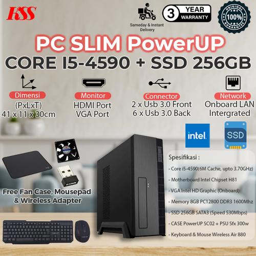 Jual Komputer / PC Mini Core I5 4590 + 8GB + SSD + Case Slim Siap Pakai ...
