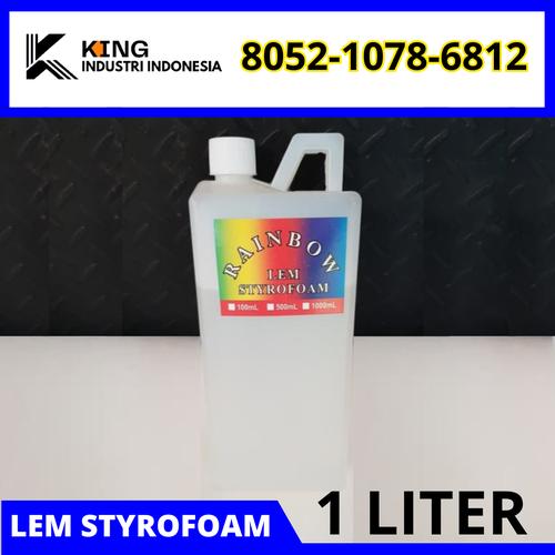 Promo Lem Styrofoam Rainbow Lem Gabus Styrofoam 1000ml 1 liter Polyfoam ...