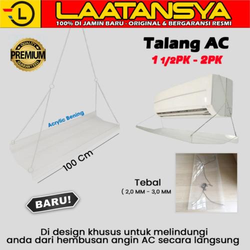 Jual TALANG AC AKRILIK/PENAHAN AC ACRYLIC BENING UKURAN 80CM - Jakarta ...
