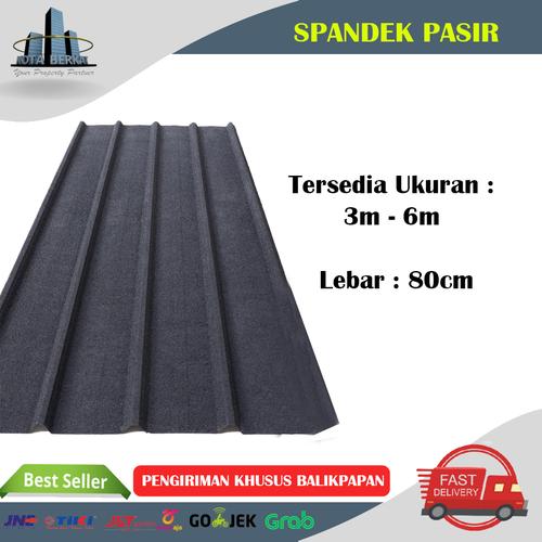 Jual ATAP SPANDEK PASIR / ATAP ZINCALUME - 3M, BLACK - Kota Balikpapan ...