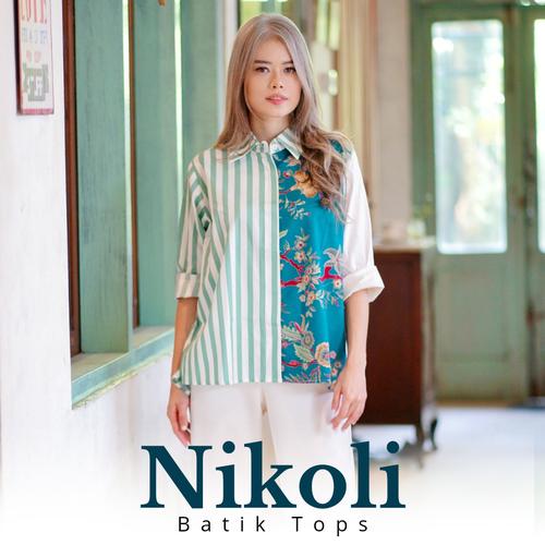 Jual CallieTamami - A 6602 Nikoli Batik Tops - Tomato Red - Kota Bandung - Callie Tamami | Tokopedia