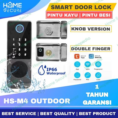 Promo Smart Door Lock Untuk Pintu Besi Outdoor Waterproof Tuya App WiFi ...