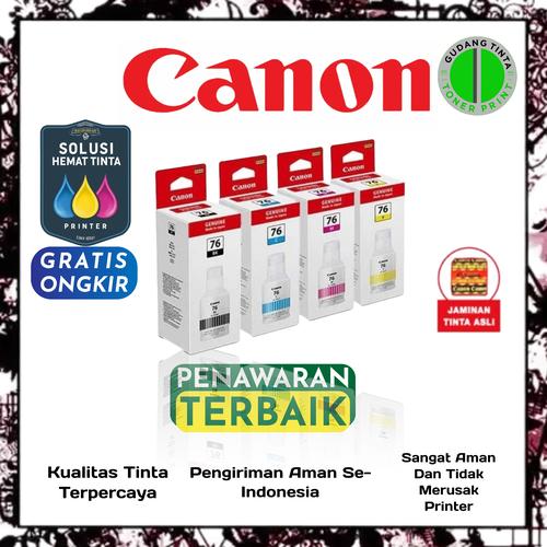 Jual Tinta Canon GI-76 Original Printer GX7070 GX6070 - Hitam - Jakarta ...