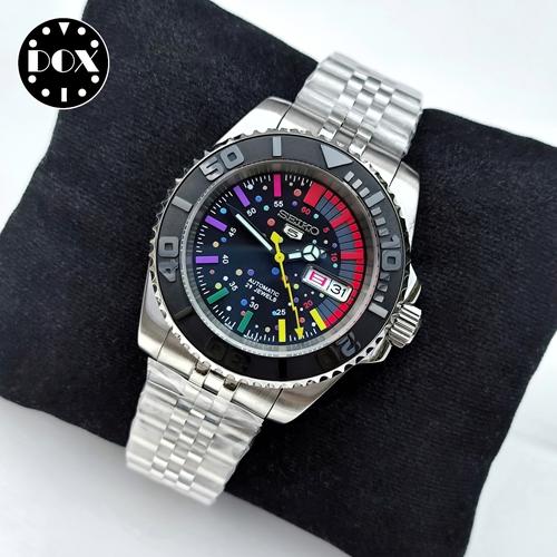 Promo SeikoMod Rainbow Dial Day Date Movement NH36 Automatic Jubilee ...