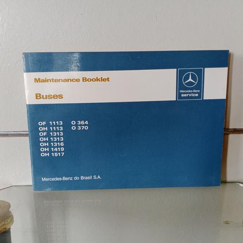 Jual Buku Maintenance Booklet Buses Mercedes-Benz Service - Kab ...