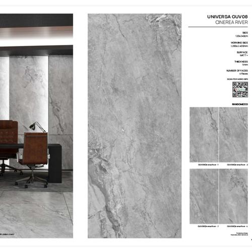 Jual GRANIT BIG SLAB MOTIF CEMENTO CINEREA RIVER GUV08 UKURAN 120X240 ...
